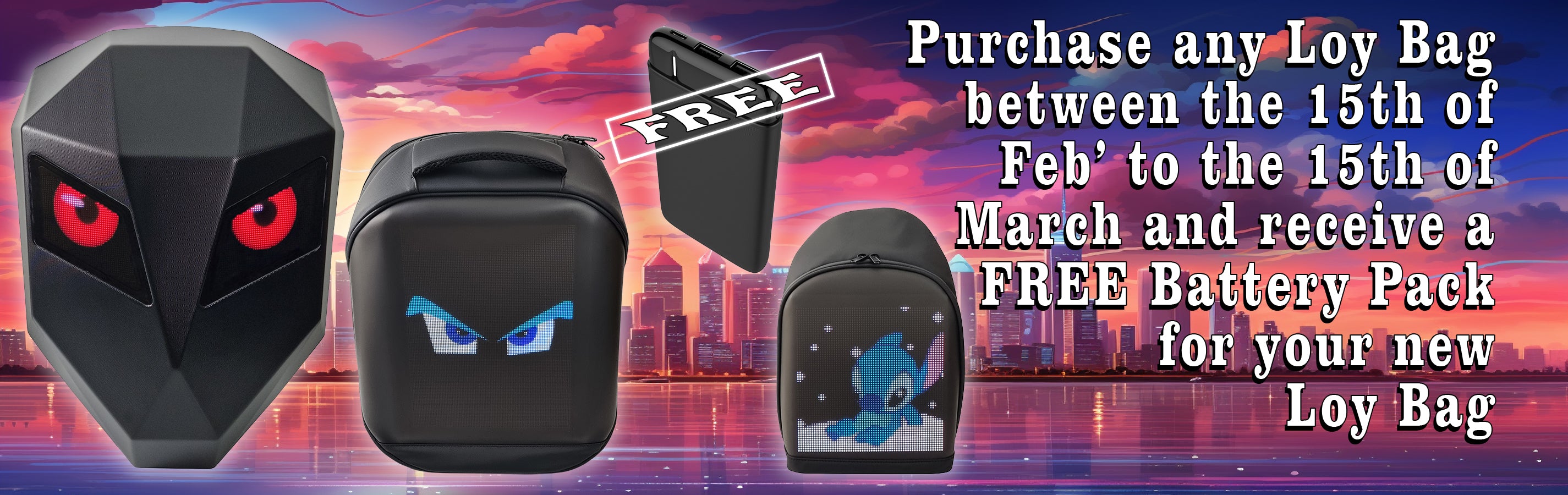 Loy Bags - LED Bags - Knight Bag - LED Powered Bags