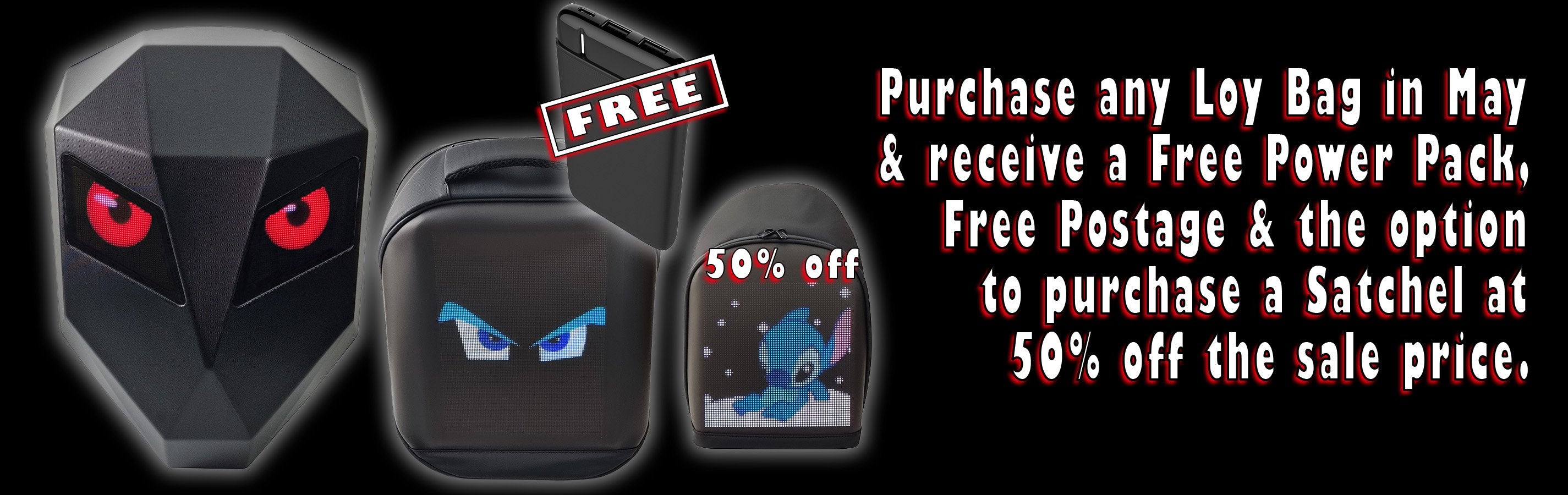 Loy Bags - LED Bags - Knight Bag - LED Powered Bags